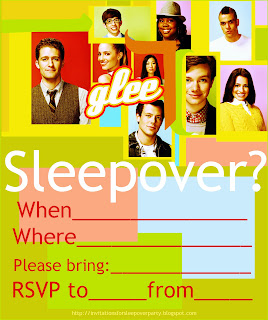 INVITATIONS FOR SLEEPOVER PARTY