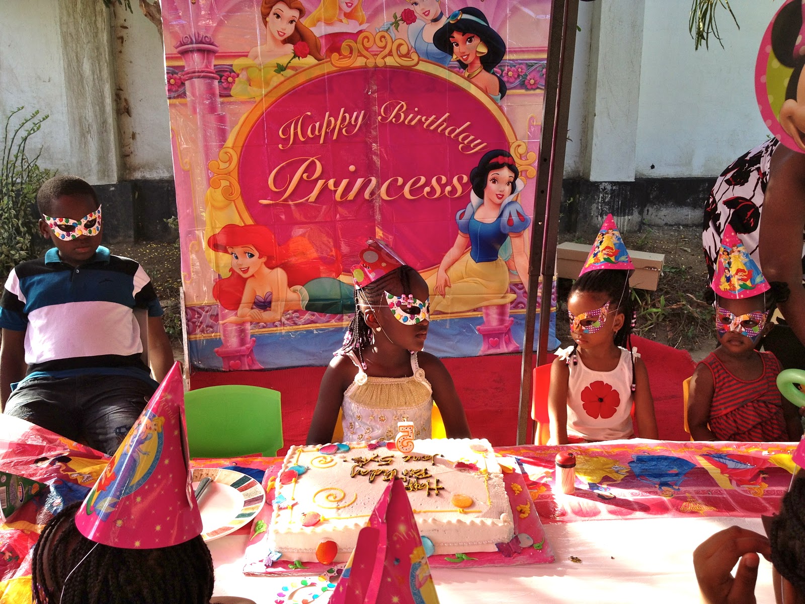 A 5th Birthday ; Princess theme.