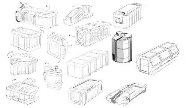Jeff Yu Art: Container Sketches