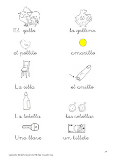 RECURSOS Y ACTIVIDADES PARA EDUCACIÓN INFANTIL: FICHAS LECTURA MINÚSCULAS