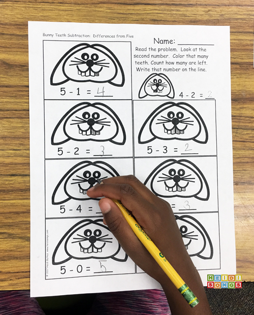 Bunny Teeth Subtraction (Freebie!)