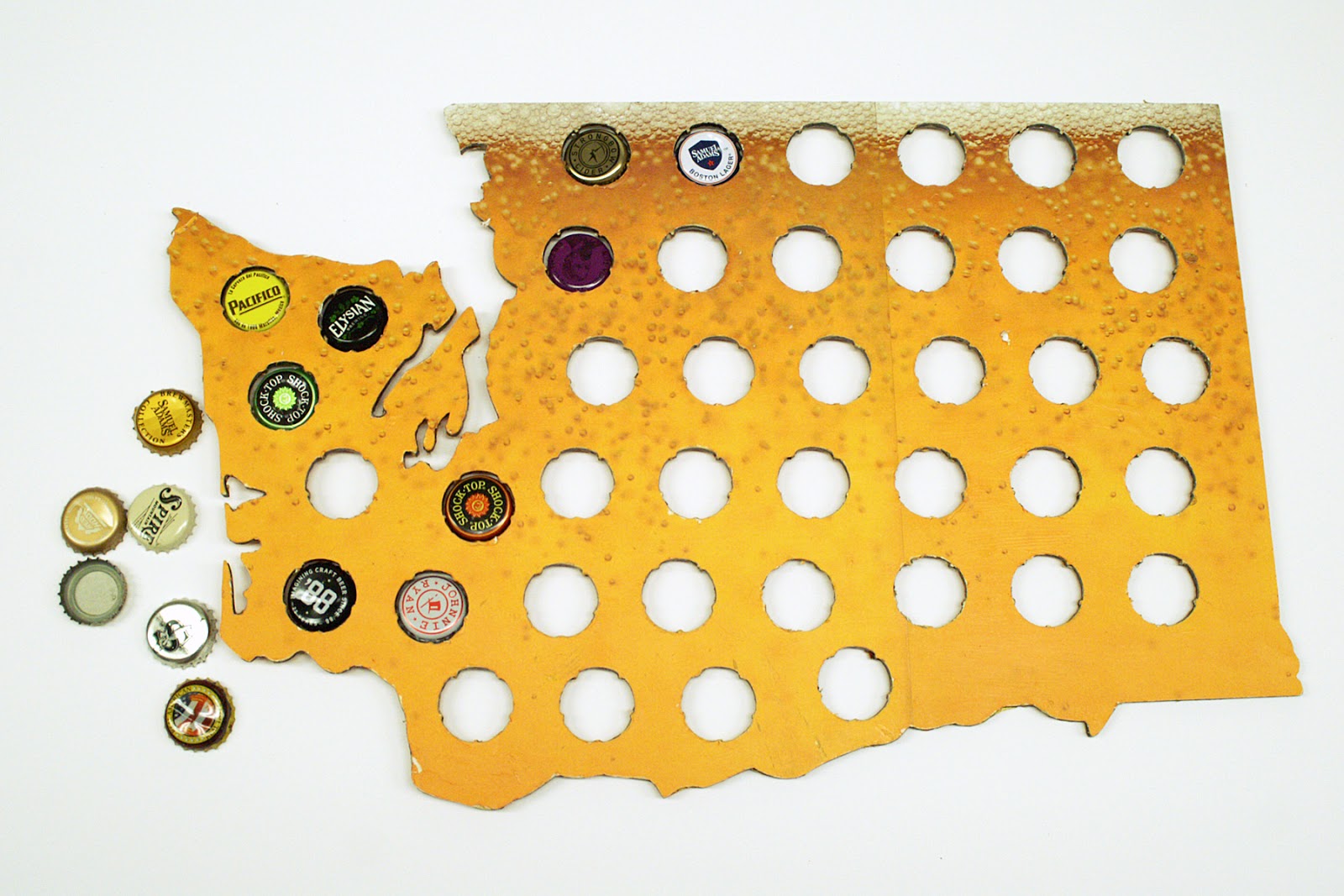 Ben Franklin Crafts and Frame Shop: Washington Beer Caps Display