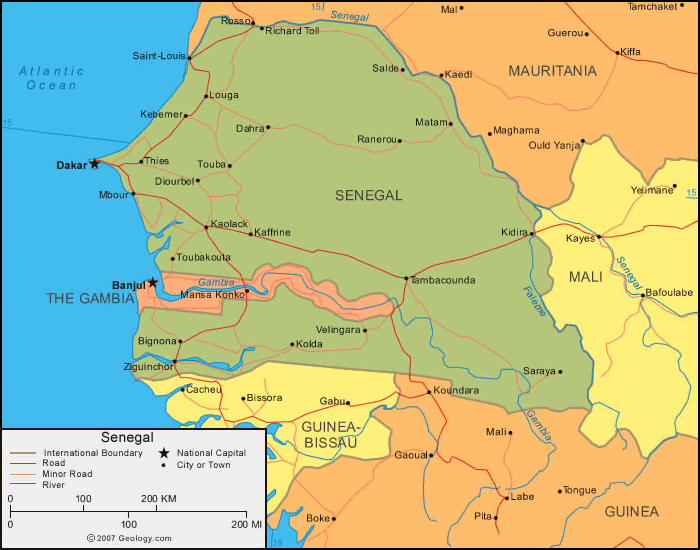 MAPS OF SENEGAL