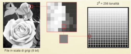 Elaborazione immagine: Immagini bitmap: profondità di colore e formato