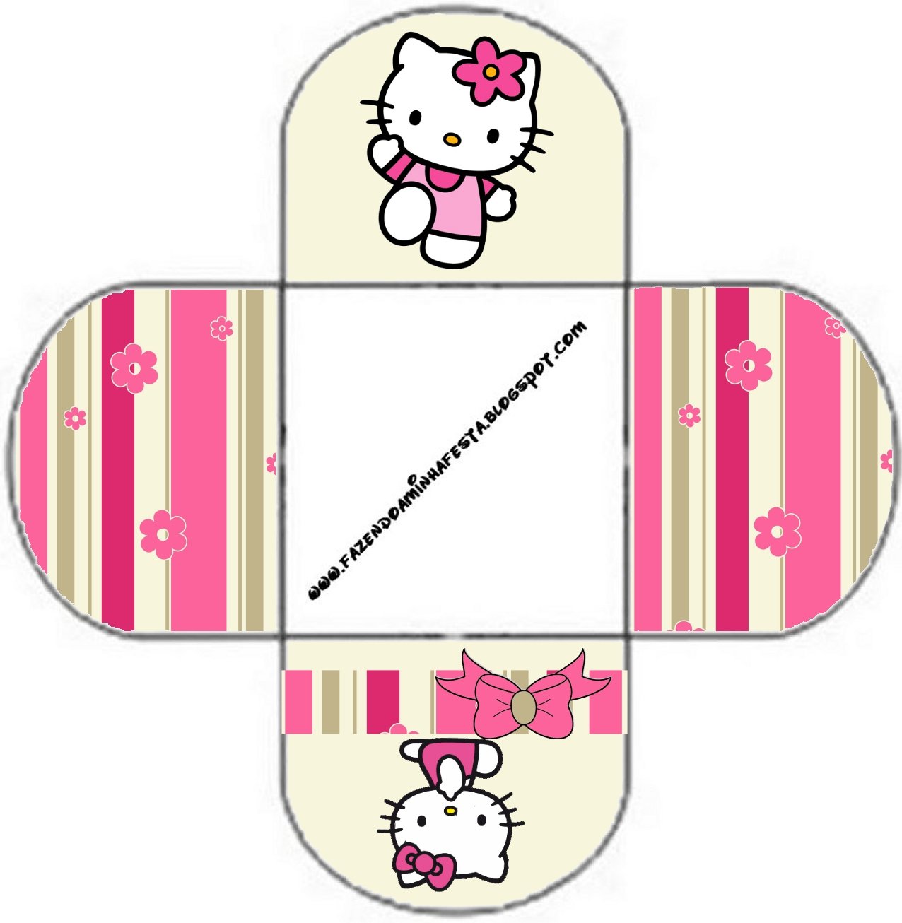 Hello Kitty with Flowers: Free Printable Boxes. - Oh My Fiesta! in english