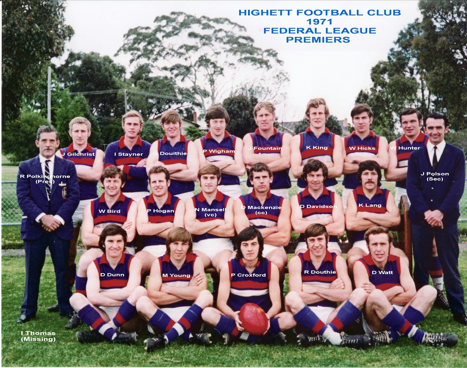 1971-1974/79 was a "Golden Era" for the Highett Football Club.