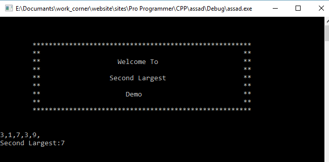 How To Find The Second Greatest Number From Array In C Pprogramming