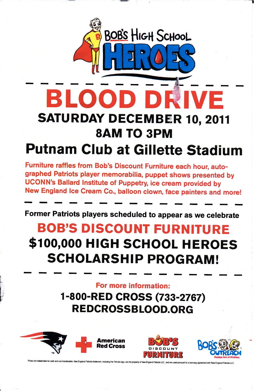 My Life Scanned: American Red Cross Card, Gillette Stadium Blood Drive ...