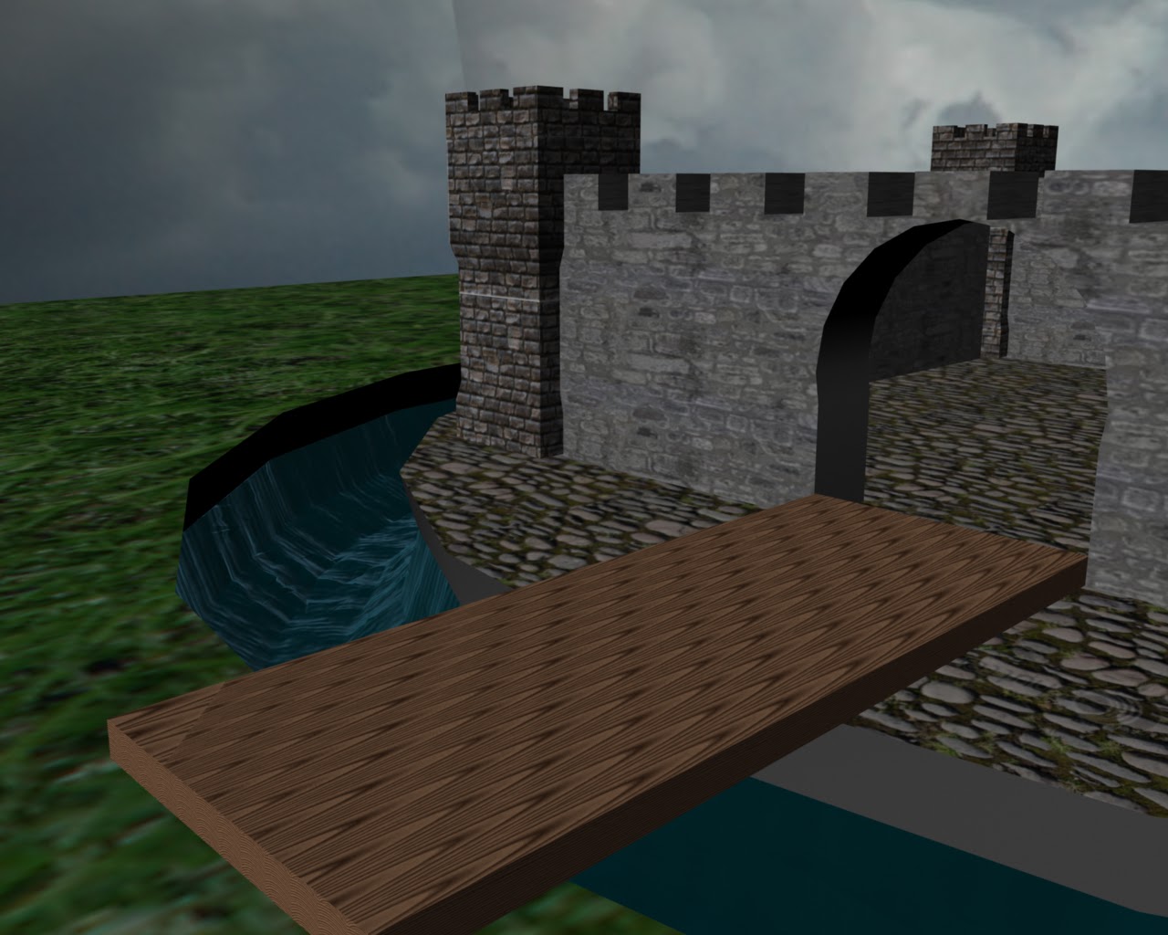 Brent B Portfolio: Modeled Castle with Textures