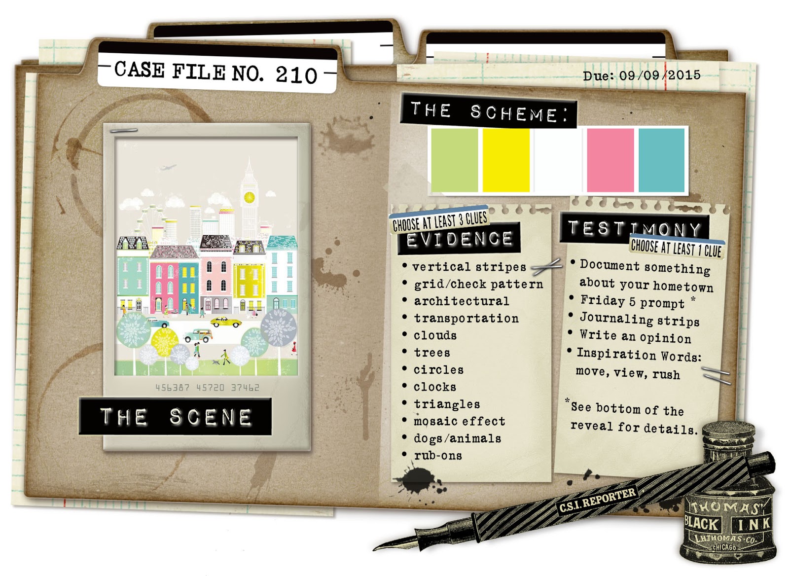 Little Scraps of Magic: This Is My Hometown {CSI Case File No. 210}