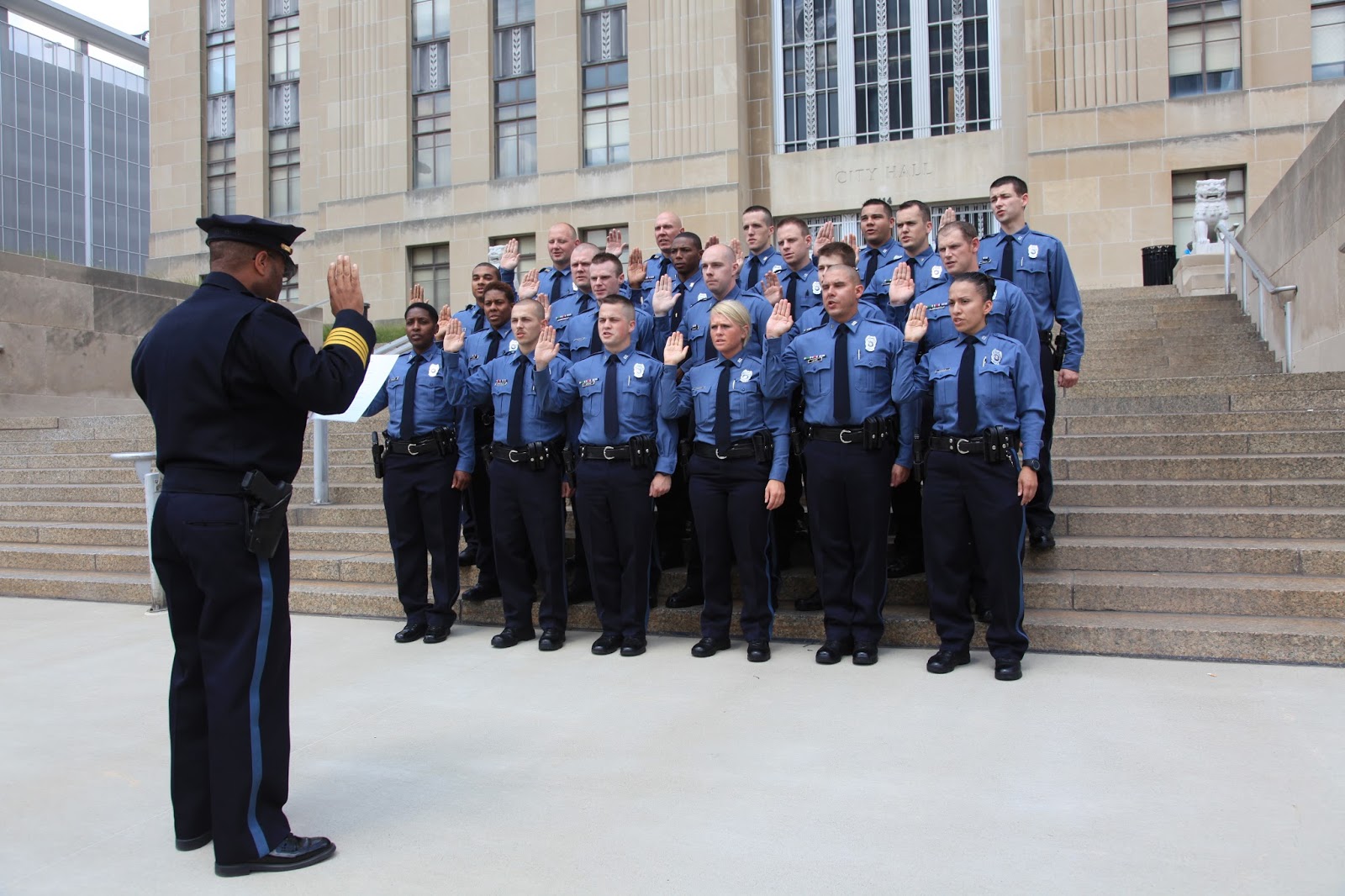 KCPD Chief: Swearing in the newest KCPD officers