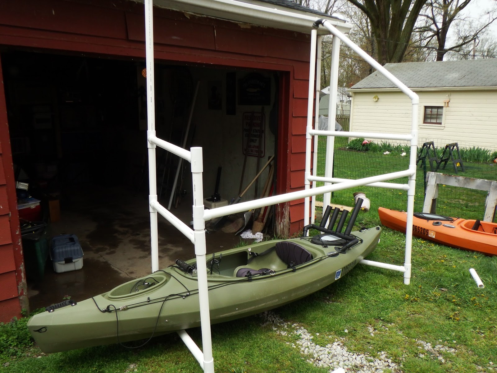 The Northern Spike: DIY Kayak Storage Rack