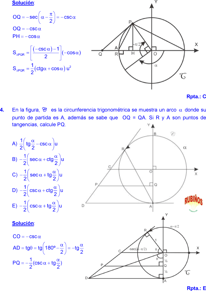 LINEA TANGENTE SECANTE COTANGENTE Y COSECANTE EN LA CIRCUNFERENCIA ...