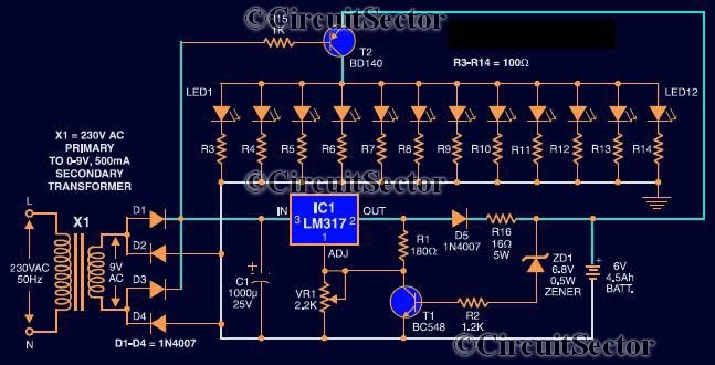 Electroniczzzz For U : LED Based Automatic Emergency Light