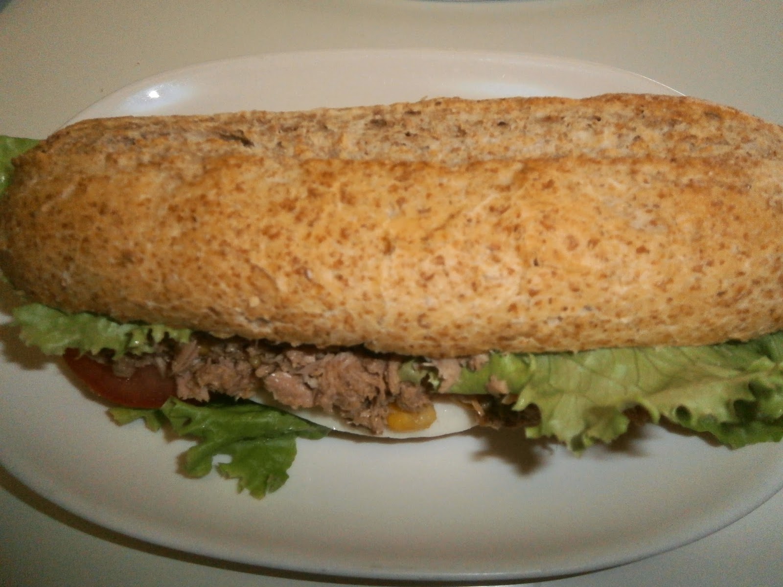 AMarte à mesa: Sandes de atum