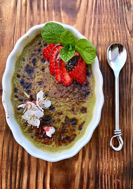 The Spices Of Life . . .: Matcha Crème Brûlée (Creme Brulee Vị Trà Xanh)