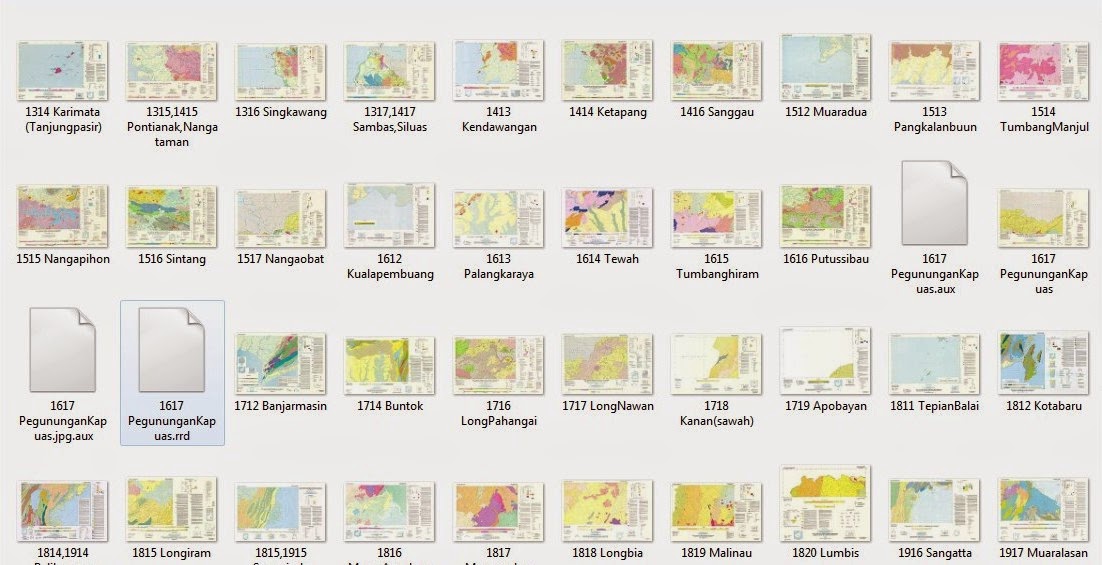 Peta Geologi Lembar Kalimantan All