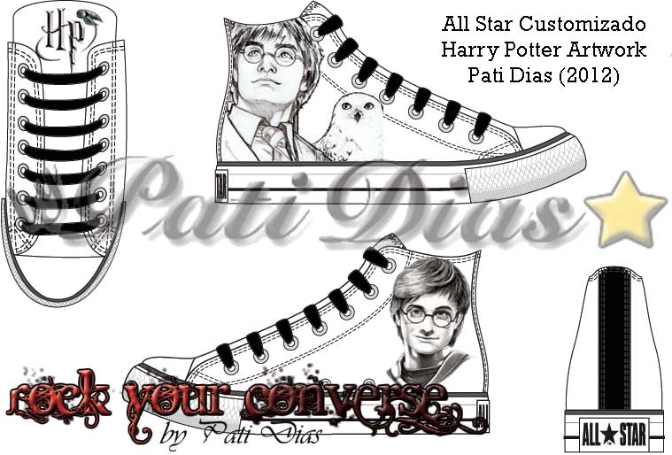 Converse All Star Customizado - Rock Your Converse!: Harry Potter (J. K ...