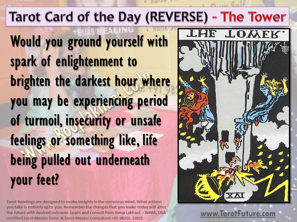 #Tarot Card of the Day (REVERSE) – The Tower - Roop Lakhani