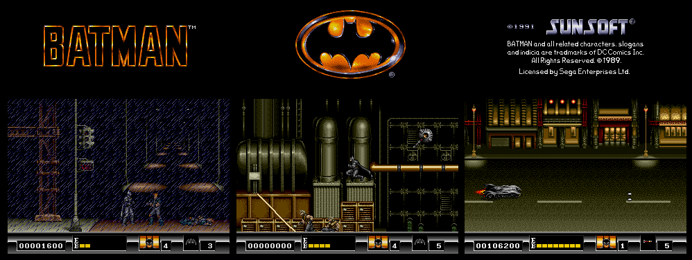 FRGCB - Finnish Retro Game Comparison Blog: Batman the Movie (Ocean, 1989)