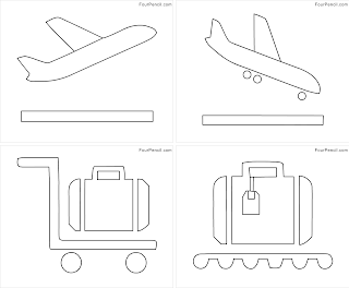 Four Coloring: Free printable Airport coloring pages for kids