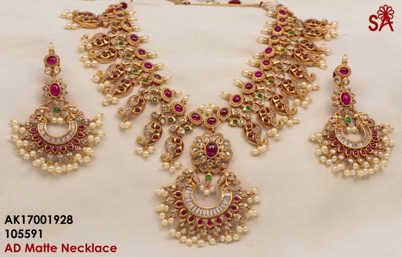 Exclusive Bridaal neck Sets | Buy Online 1 gram jewellery