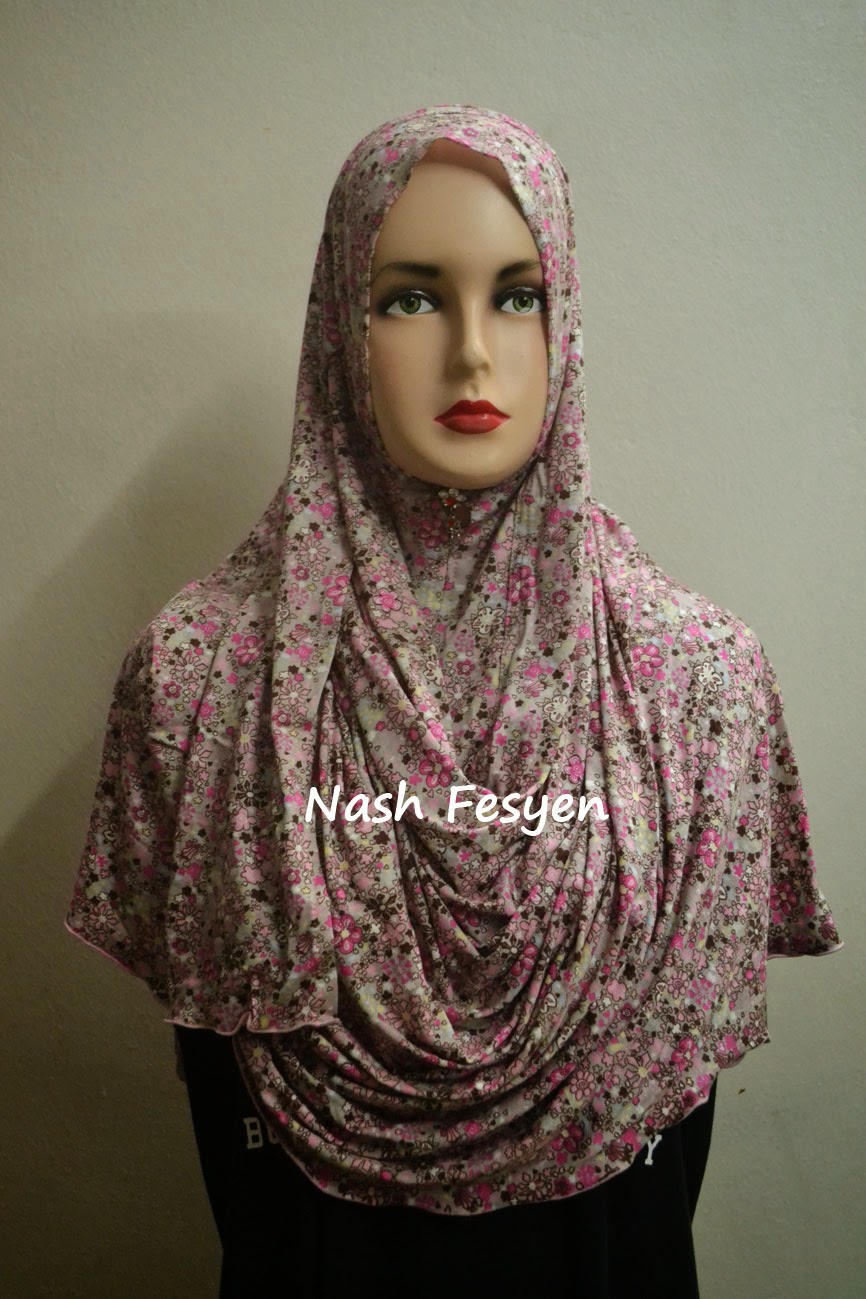 Nash Fesyen: Shawl Instant Lycra Bercorak