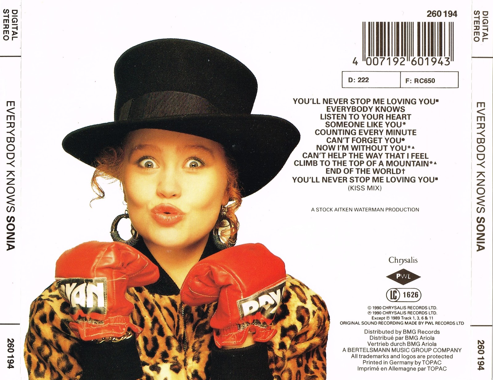 the-records-lover: Sonia - Everybody Knows (23 avril 1990)