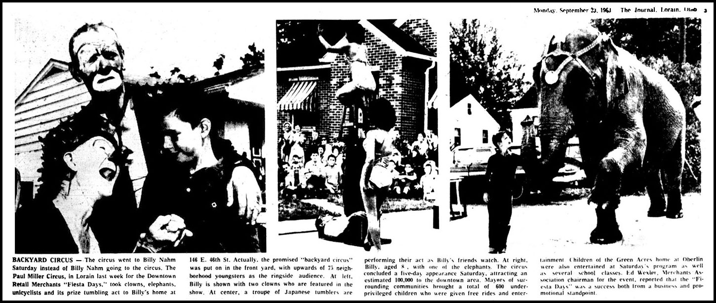 Brady's Bunch of Lorain County Nostalgia: The Paul Miller Circus Comes ...