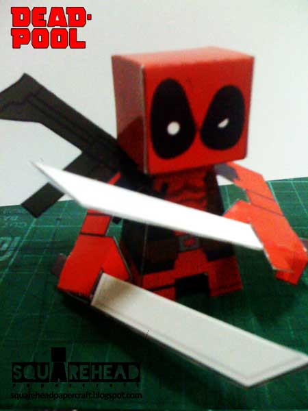 Paper Toy - Deadpool - Papercraft4u | Free Papercrafts, Paper Toys ...