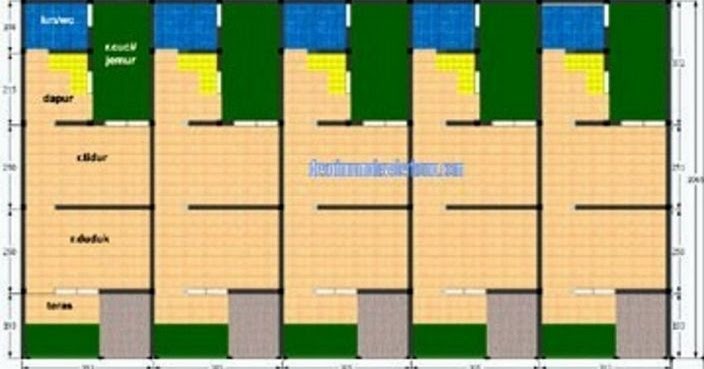 DESAIN DENAH RUMAH PETAK MENARIK | MODELRUMAHE.com