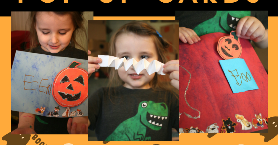 Hobo Mama: Simple DIY pop-up Halloween card craft for kids