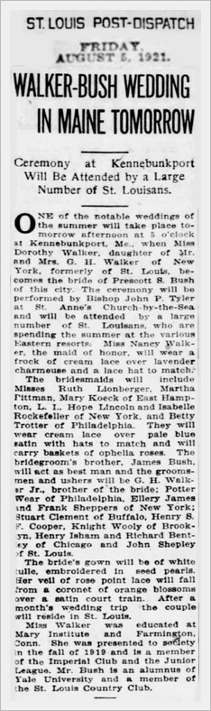 Quixotic Joust: The Presidents Bush: Walker Genealogy Part V