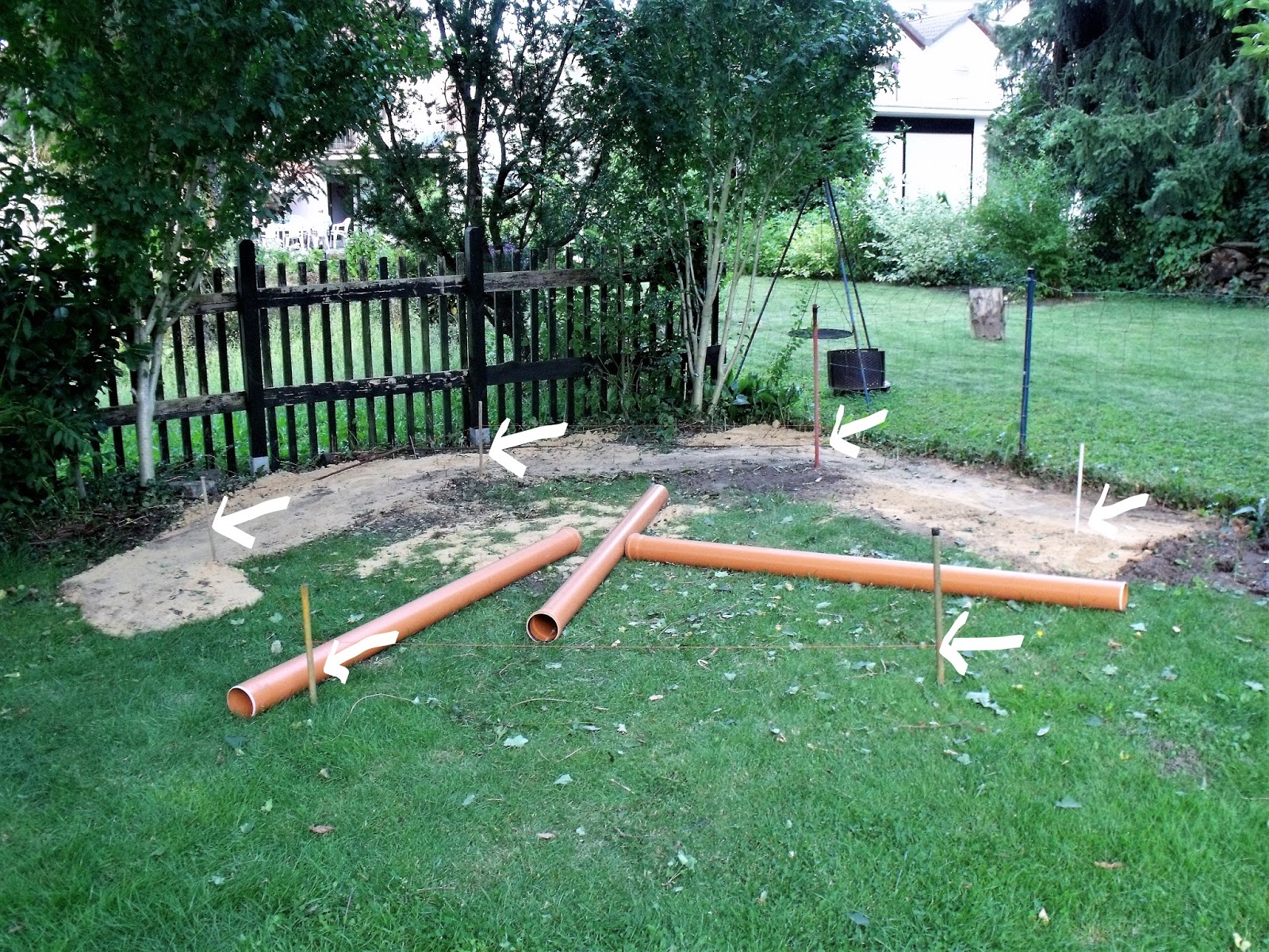 Heidis grüne Ecke: Plan für ein Kräuterhaus und 1. Phase der Umsetzung