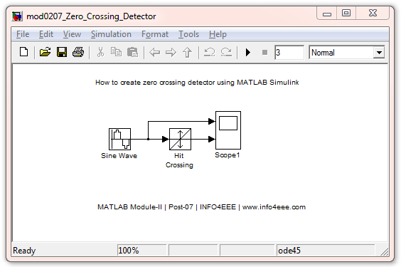 How To Create Zero Crossing Detector Using MATLAB Simulink - INFO4EEE