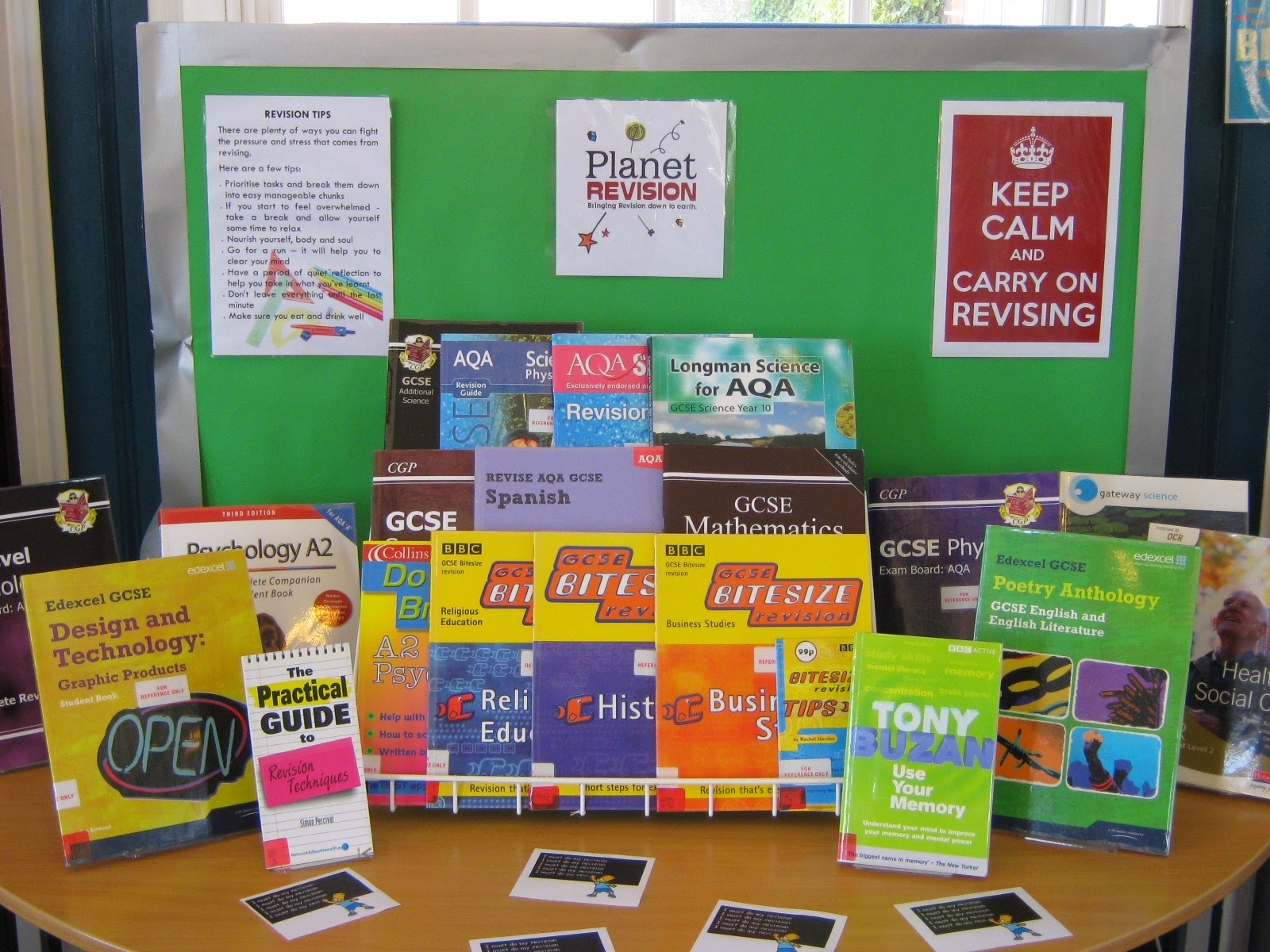 Ravensbourne School libraries : Keep Calm and Carry on Revising in the ...