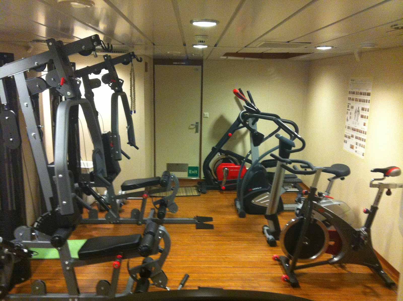 The Not-So-Sea Food and Me.: SEA DAYS: EXERCISING ON THE REM INSTALLER