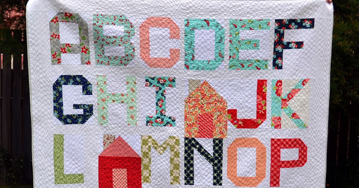 gemini stitches: Spell it With Moda - ABC quilt