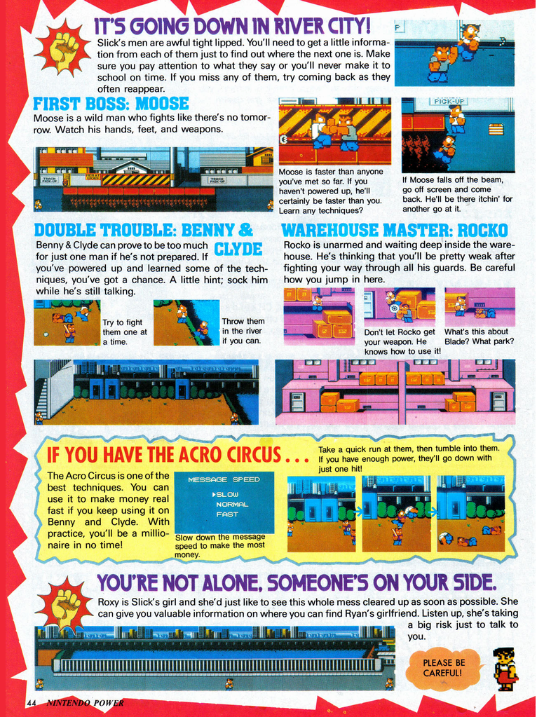 8-Bit City: River City Ransom Nintendo Power Scans