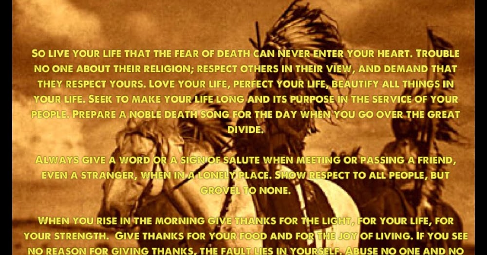 Native American: Piqua Shawnee: Chief Tecumseh Poem