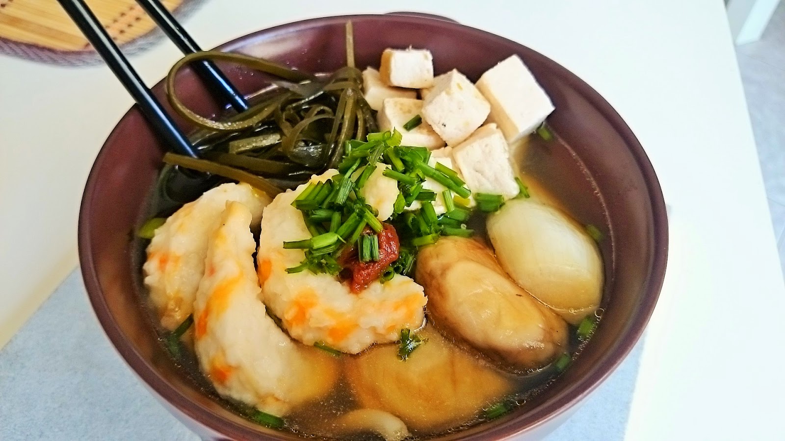 Vegspiration - Blog de inspiración vegana: Sopa de miso con gambas ...