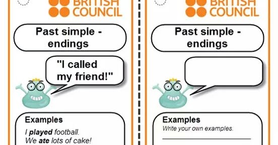 English - Intermediate level B1 / B2: Past simple endings
