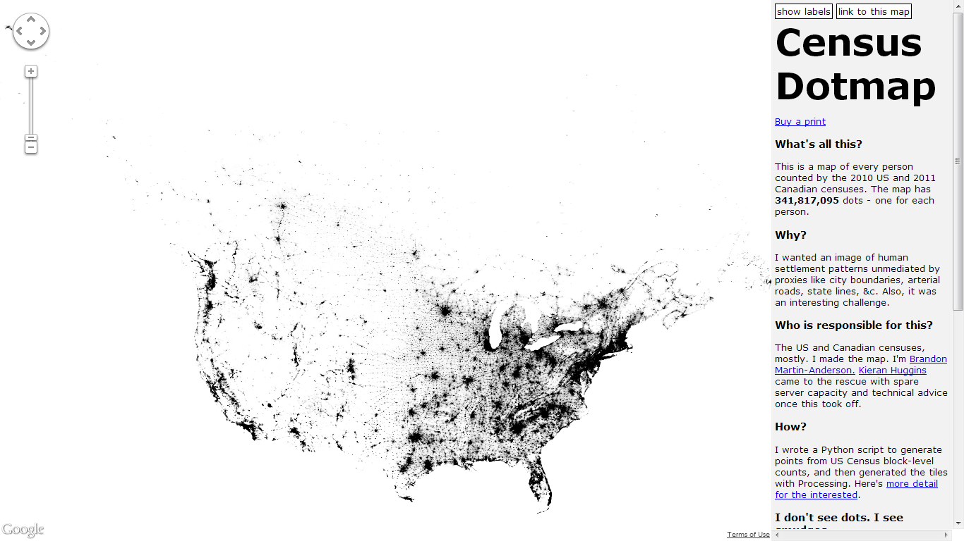 Genea-Musings: Check Out the Census Dotmap - Can You Find Your House?