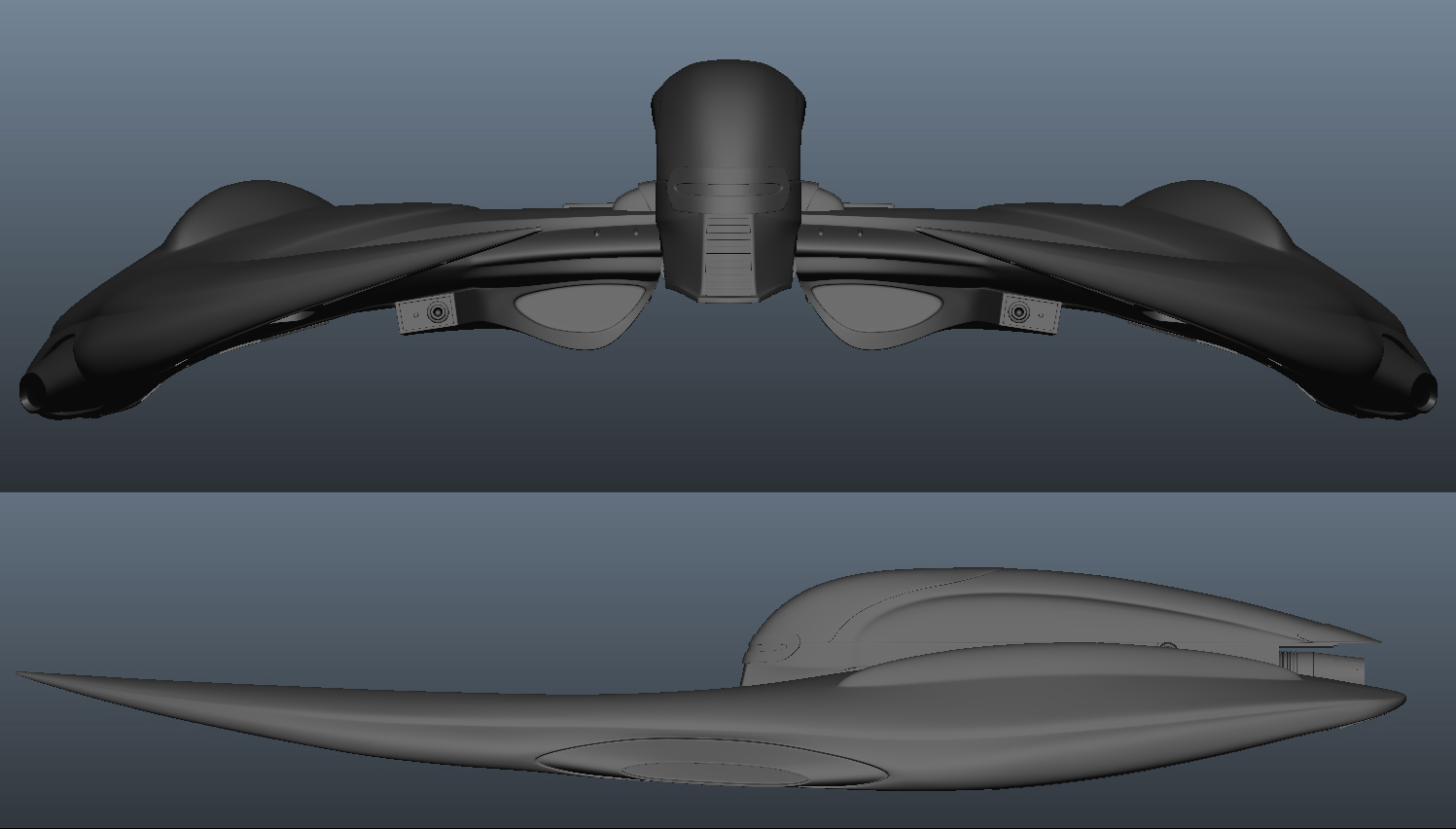 Stefano Bolli: Modeling a Cylon Raider - Entire model
