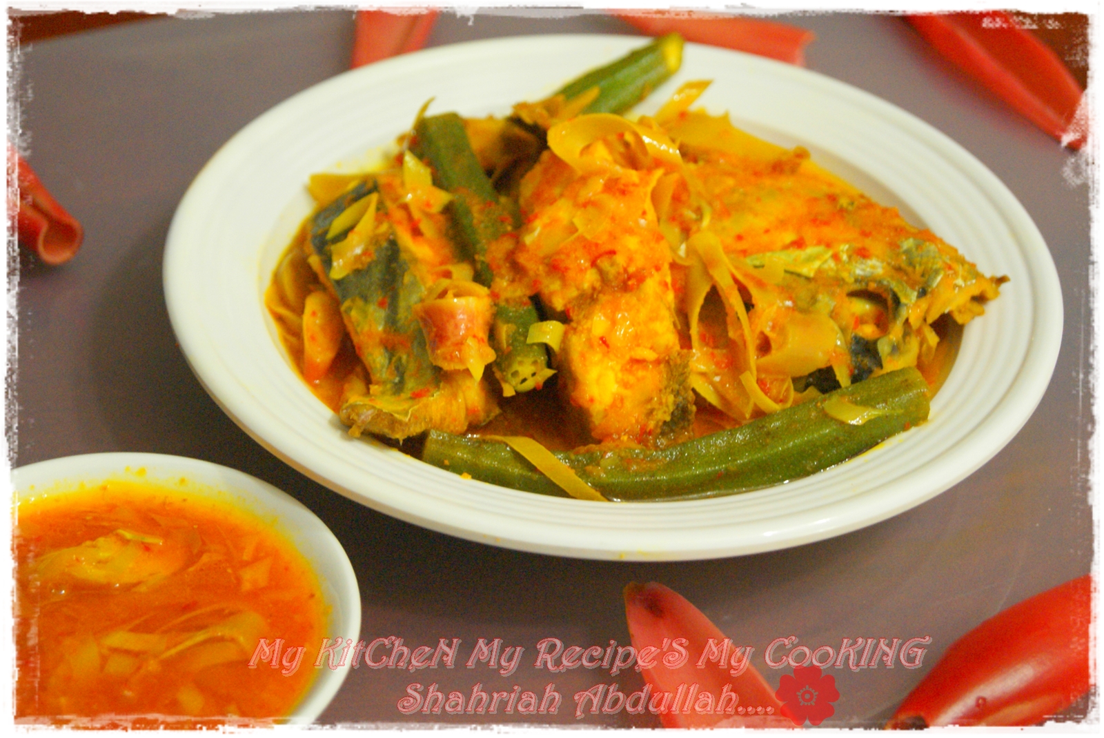 The Writer's CooKING!: TENGGIRI MASAK GULAI LADA HIDUP BUNGA KANTAN
