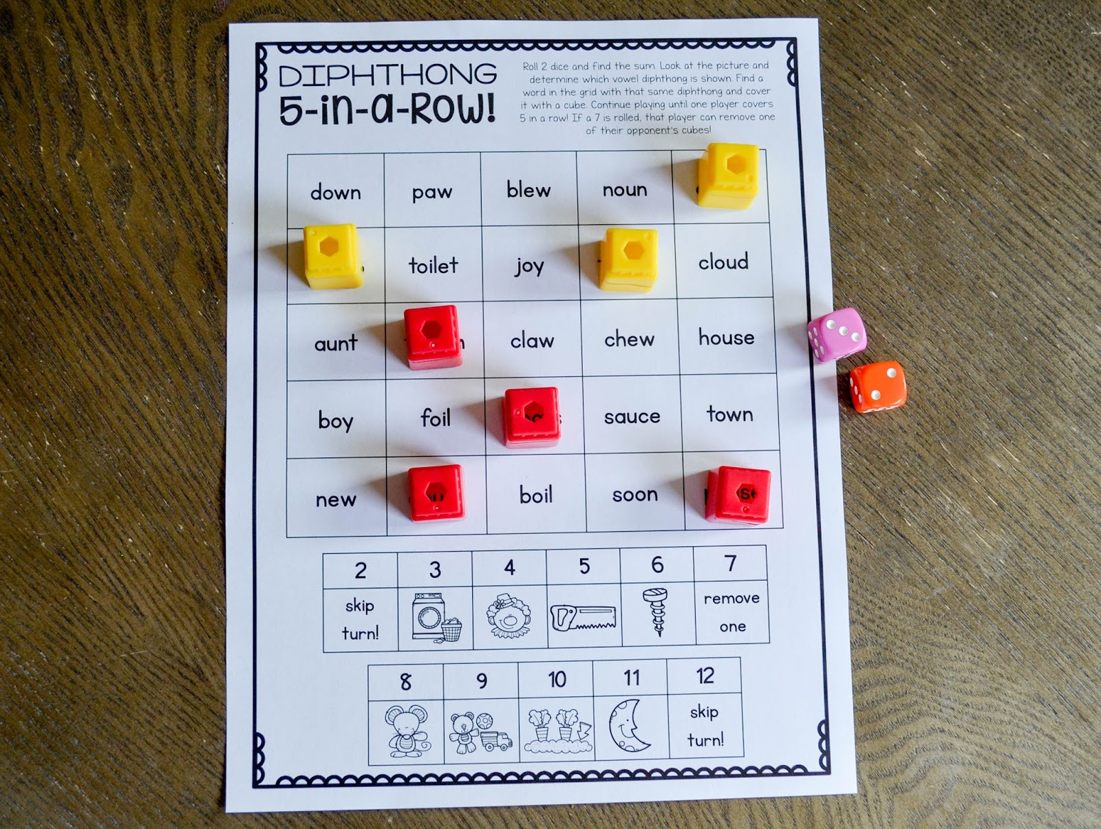 Diphthongs Activities and Games - Susan Jones Teaching