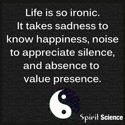 Life Is So Ironic It Takes Sadness to Know Happiness, Noise to ...