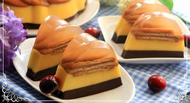 Resep Puding Marie Regal Susu 3 Lapis Yang Super Yummy dan Lezat ...