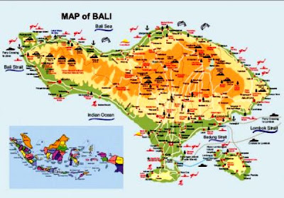 Bali Island of Paradise: Map of Bali: Island of Paradise
