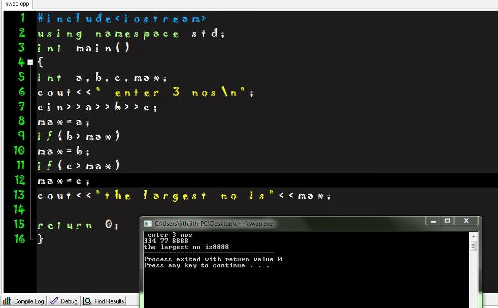 ~ PROGRAMMING IN C++ TUTORIAL
